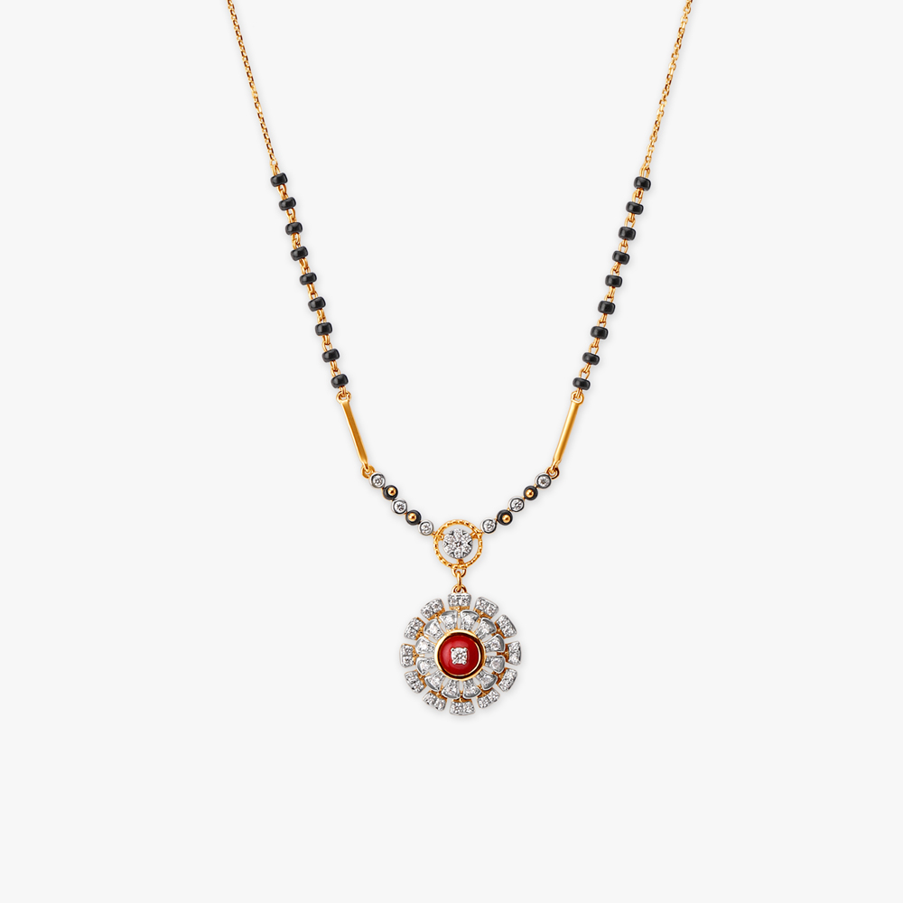 Circular Radiance Diamond Mangalsutra