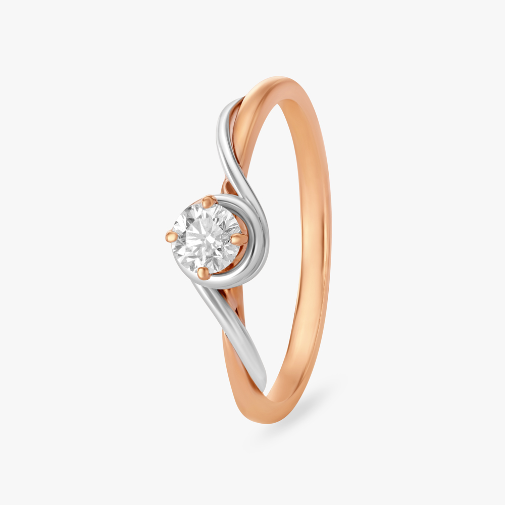 Entwined Diamond Finger Ring