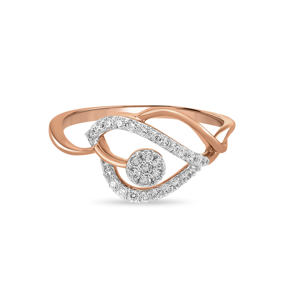 18KT Exquisite Rose Gold Ring