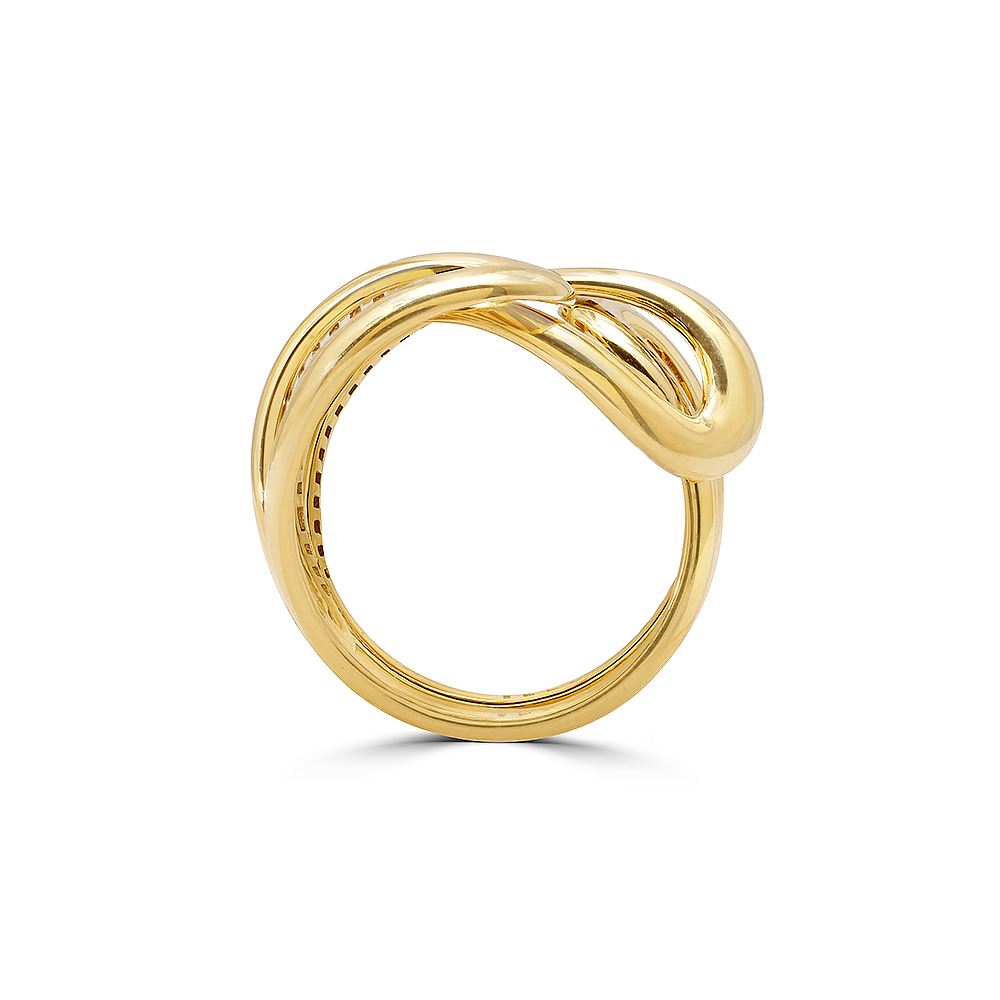 18KT Rays Of Renewal Swirl Finger Ring
