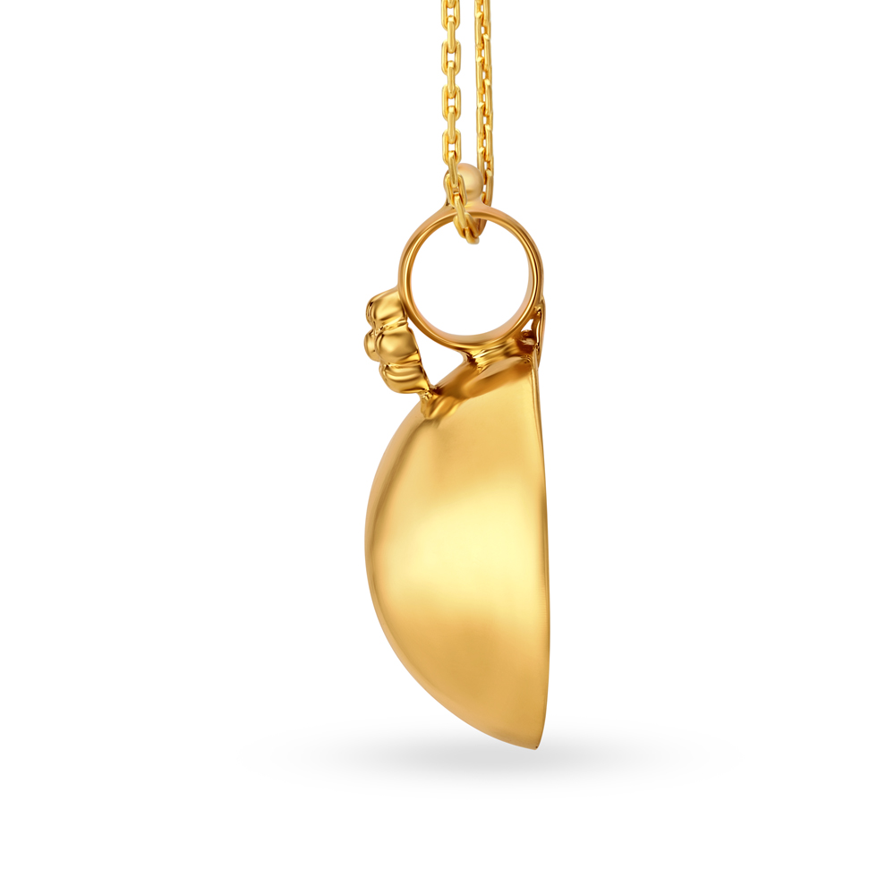 Lustrous Gold Thali Pendant