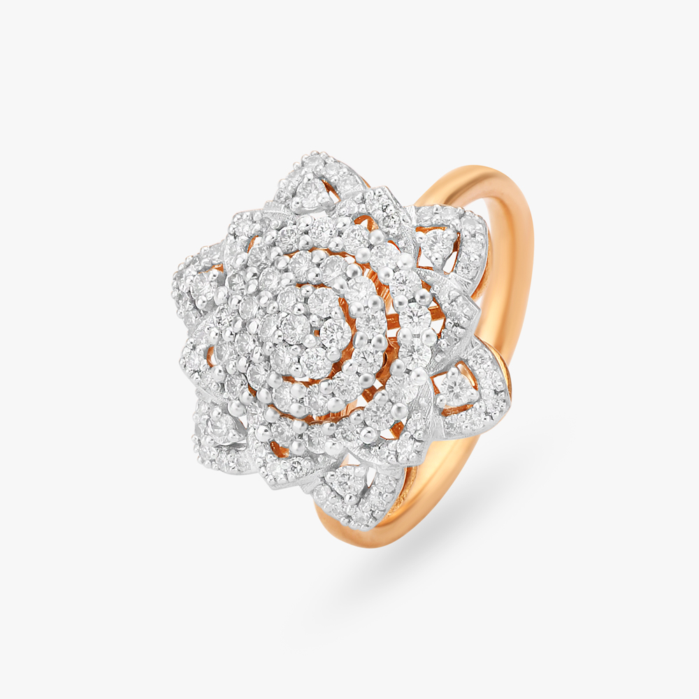 Blooming Diamond Finger Ring