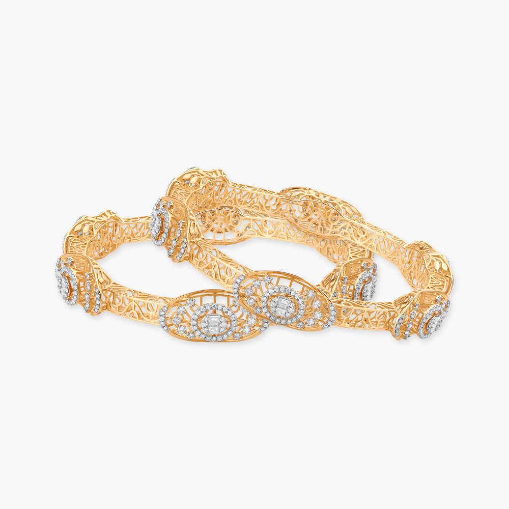 Radiant Lacework Reverie Diamond Bangles