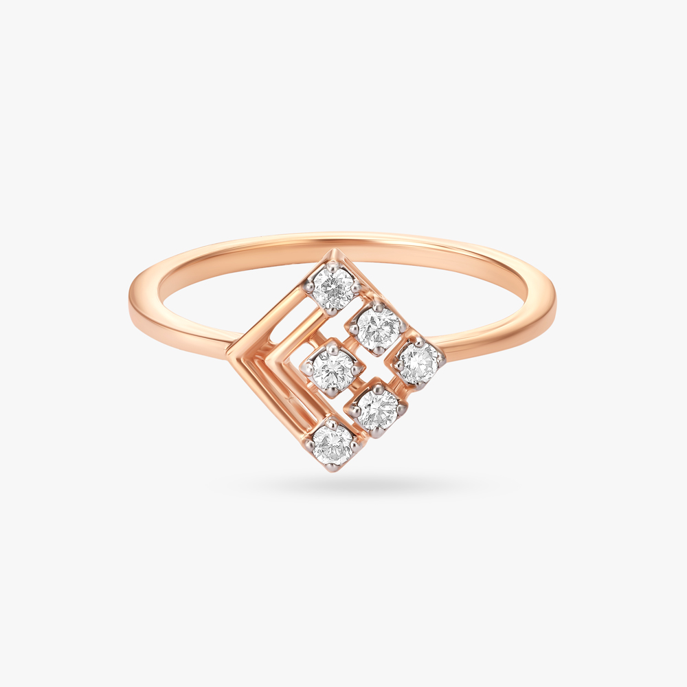 Ravishing Rhombus Diamond Statement Finger Ring