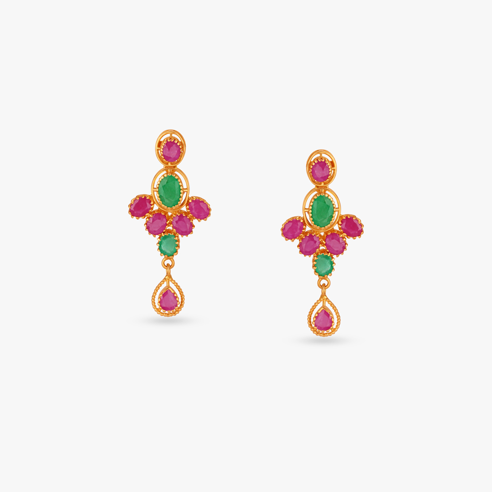 Opulent Emerald and Ruby Necklace Set