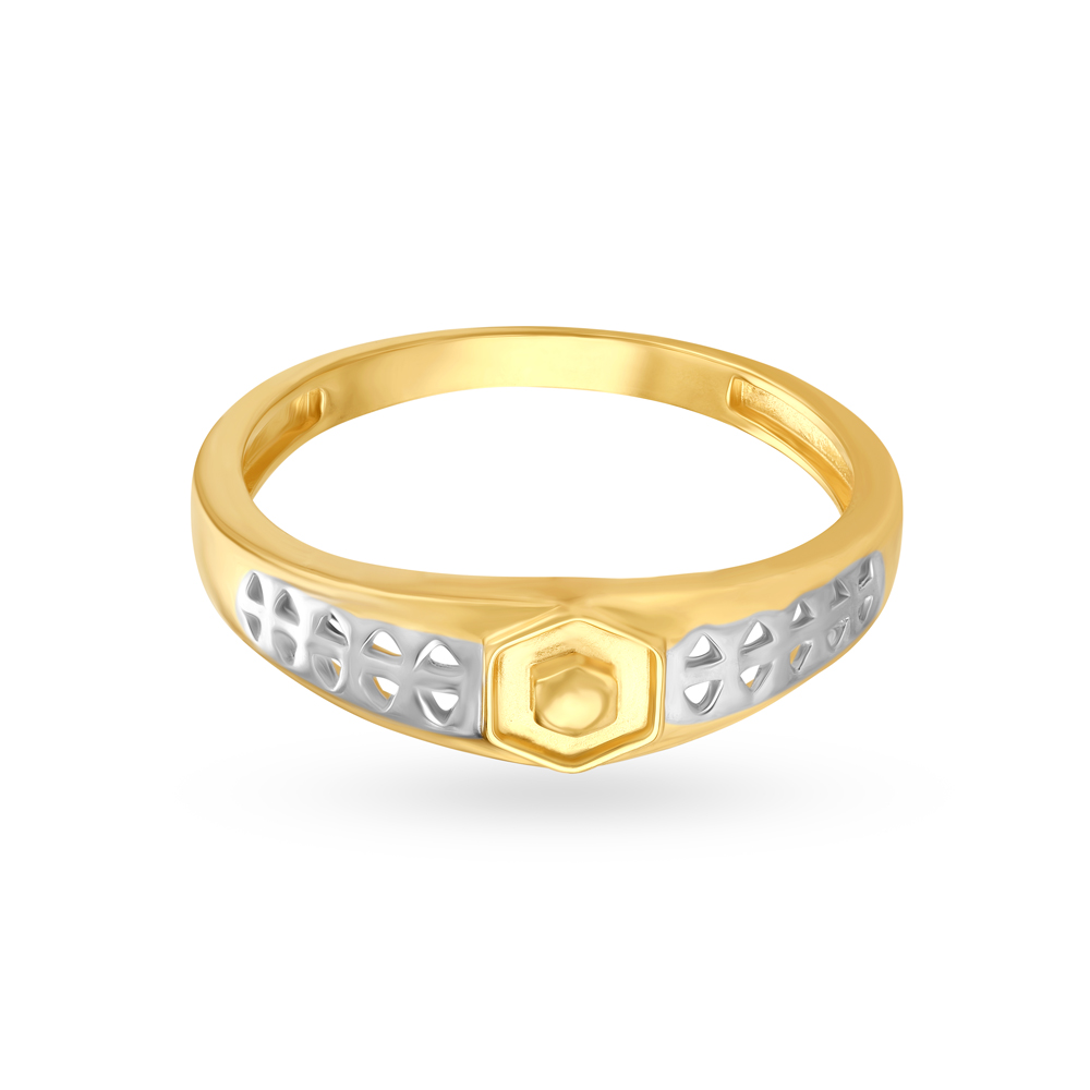Brilliant Stylish Gold Ring