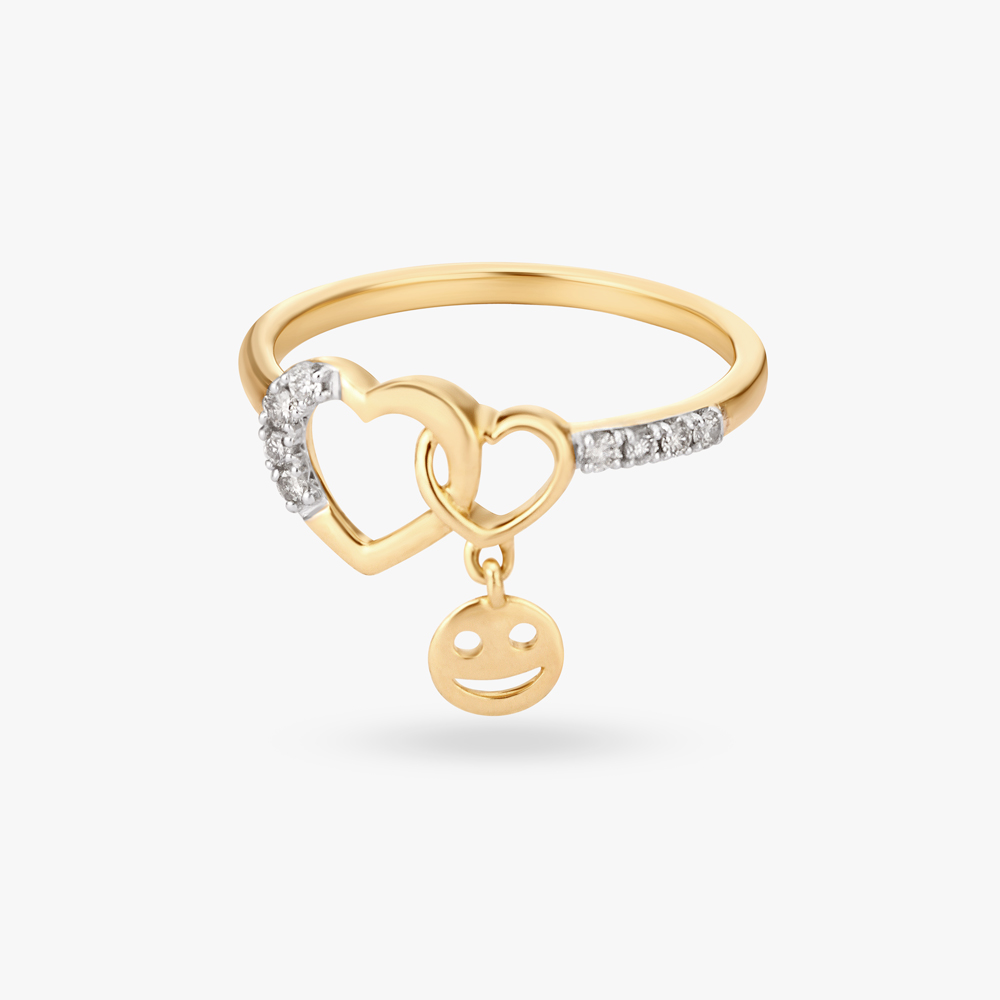 Endless Affection Diamond Heart Finger Ring