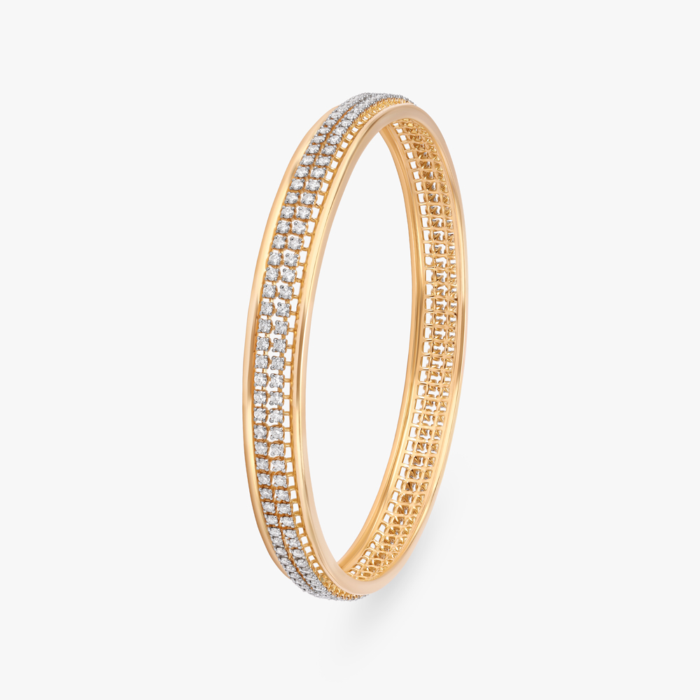 Minimalistic Elegance Diamond Bangle