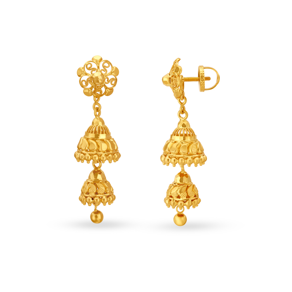 Traditional Double Layer Jhumka