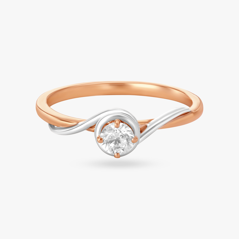 Entwined Diamond Finger Ring