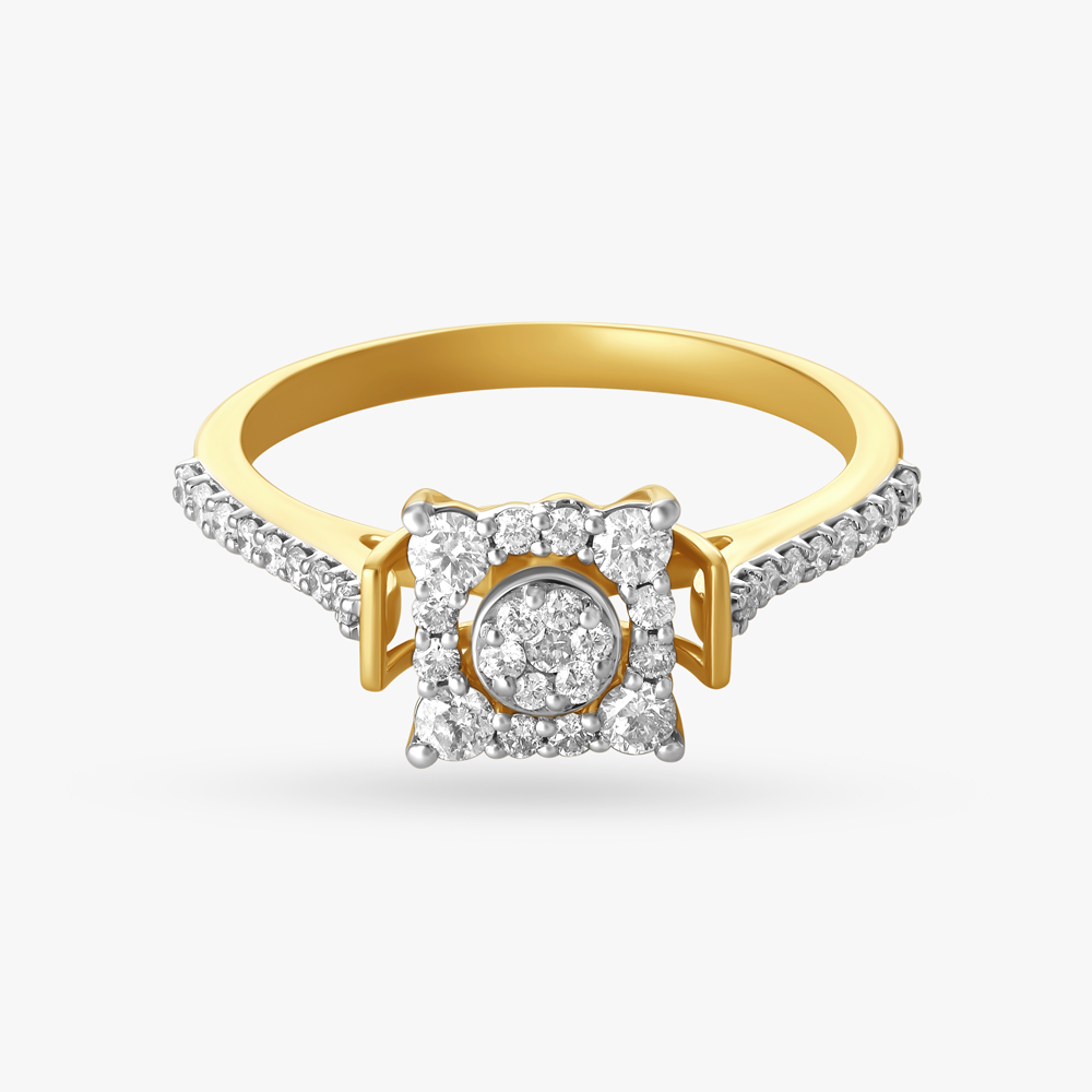 Stunning Geometric Diamond Ring