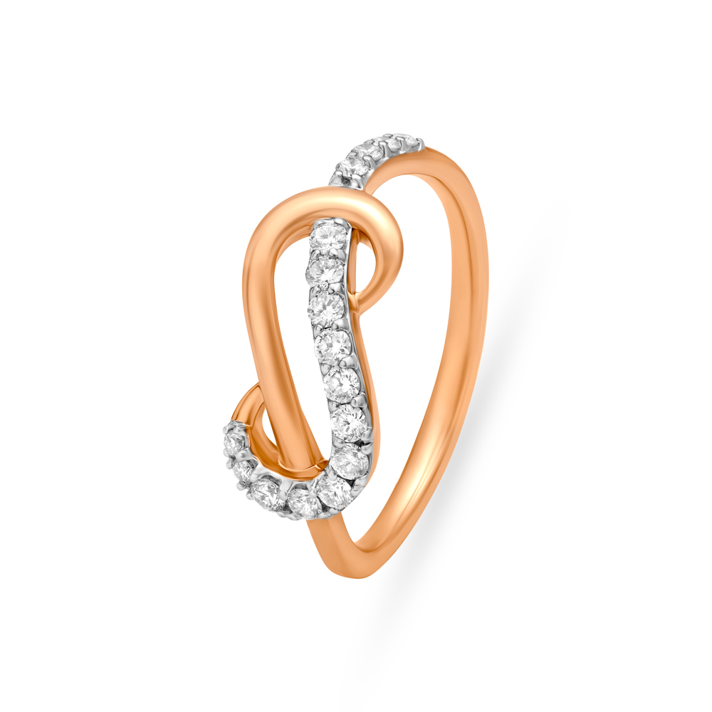 Modern Infinity Diamond Finger Ring