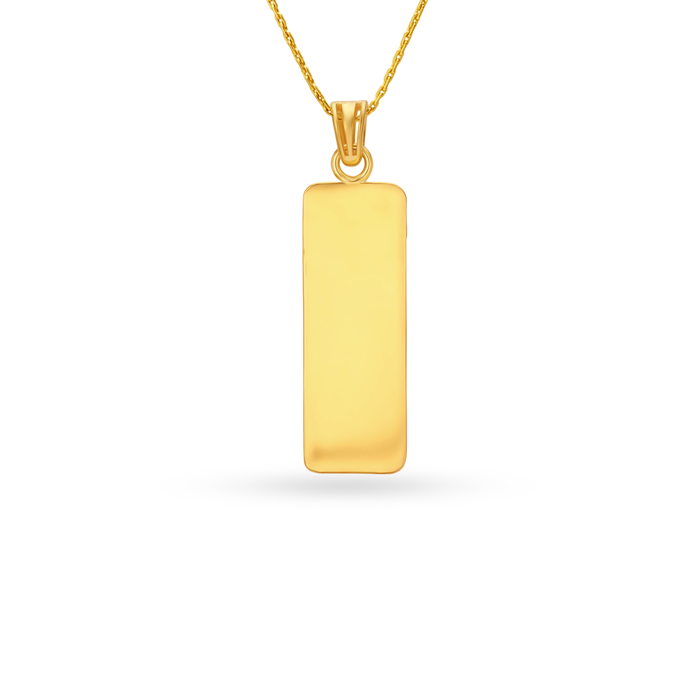 Creative Geometric Gold Pendant For Men