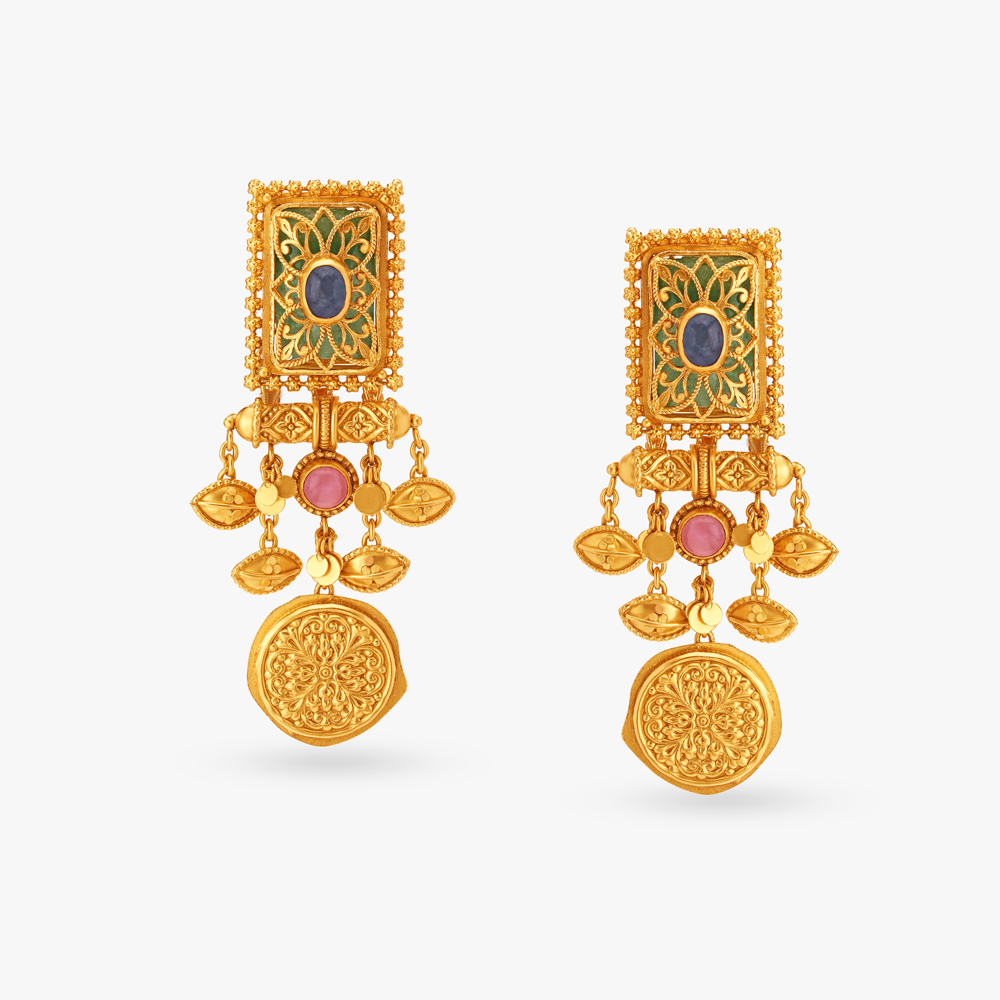 Magnificent Necklace Set with Thappa and Jaali Work