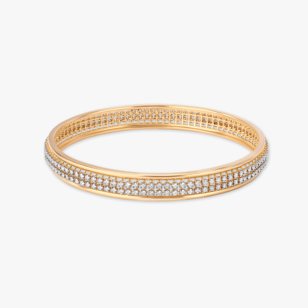 Minimalistic Elegance Diamond Bangle