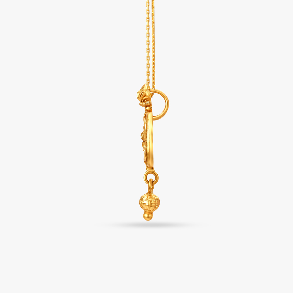 Auspisious Kalash and Swastika Pendant