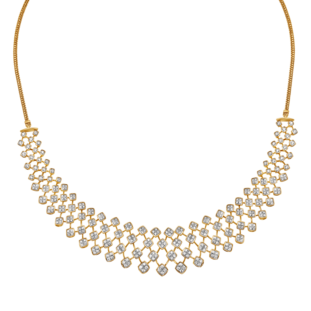 Ethereal Diamond Necklace Set