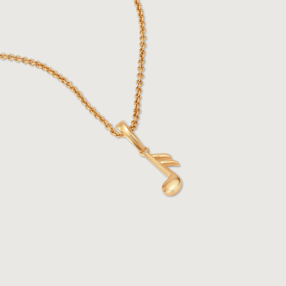 Quaver Touch 14KT Gold Pendant