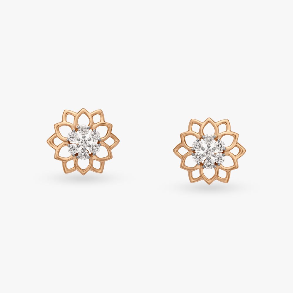 Dash Of Enchantment Diamond Stud Earrings