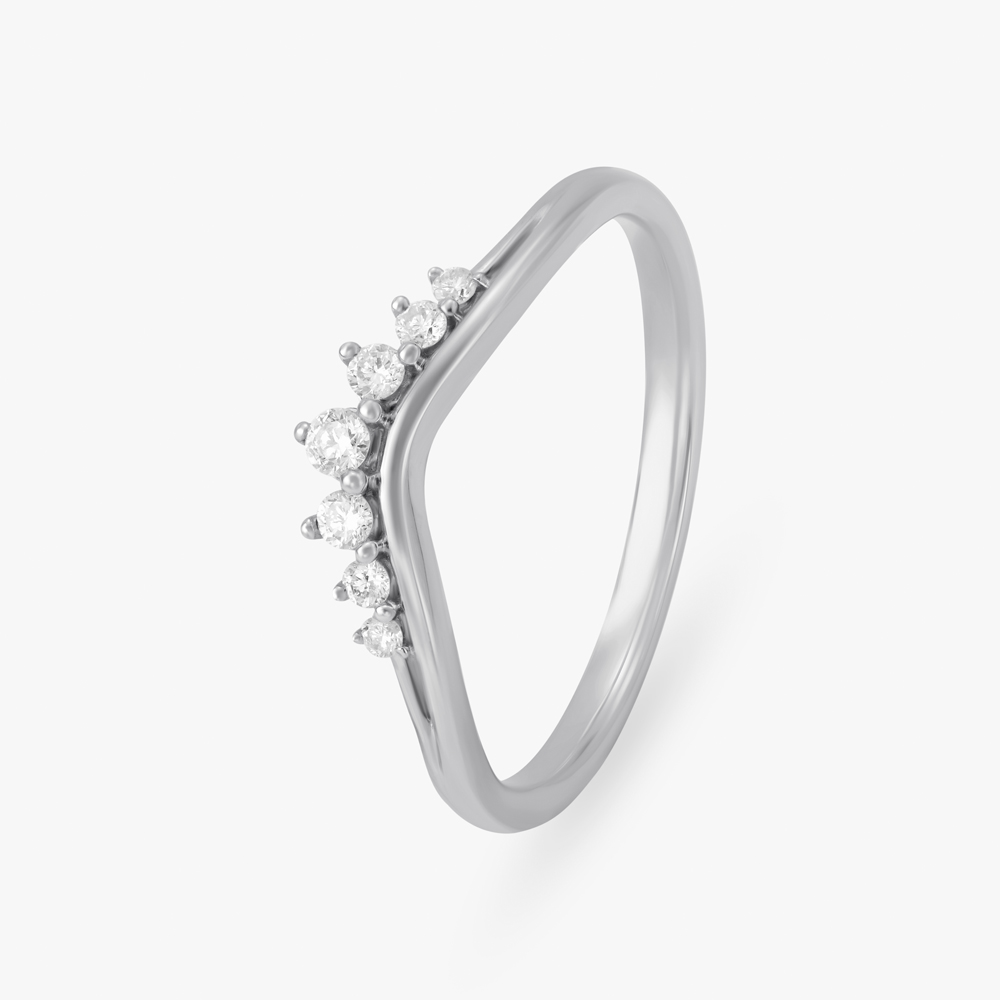 Dainty Tiara Diamond Ring
