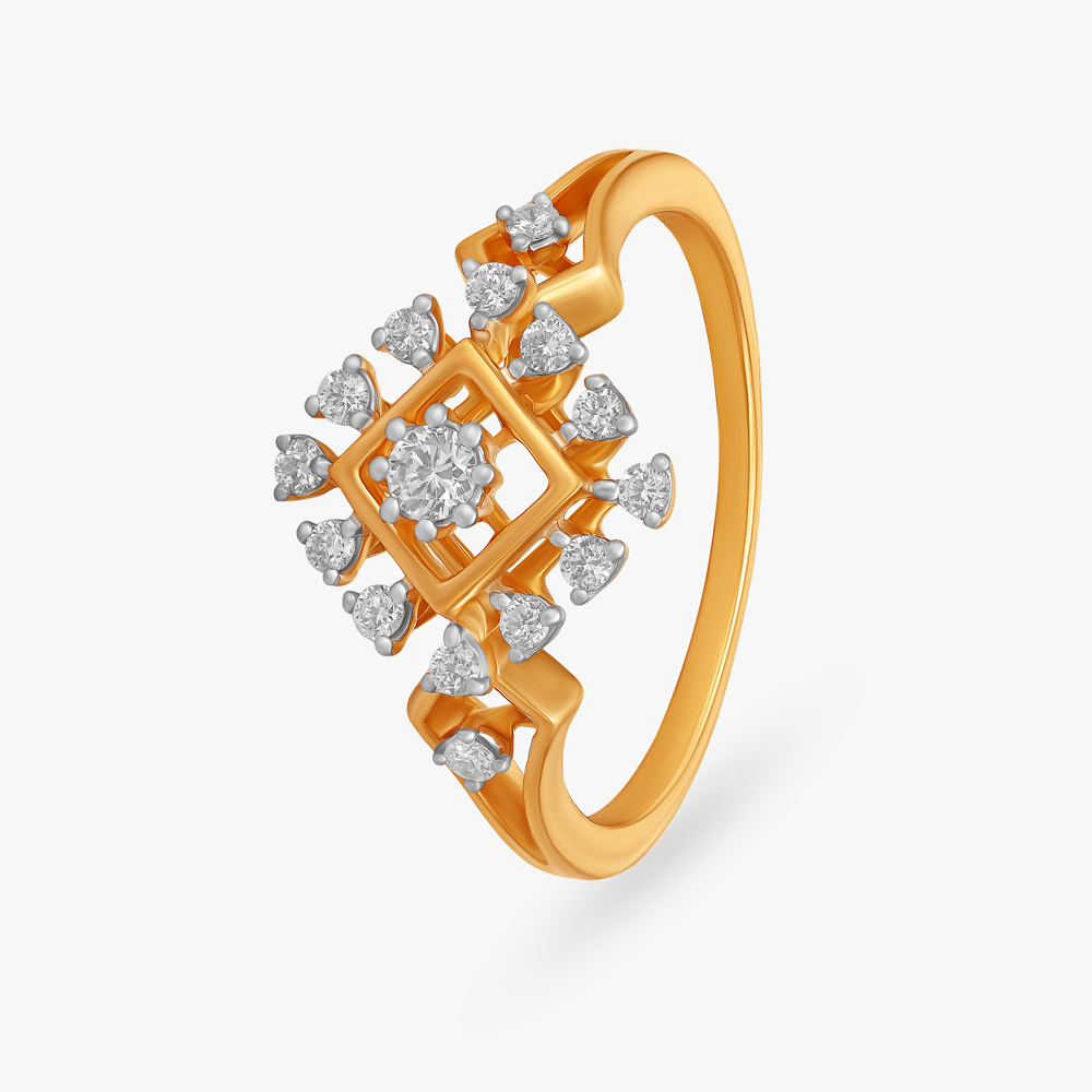 Dainty Opulent Diamond Ring