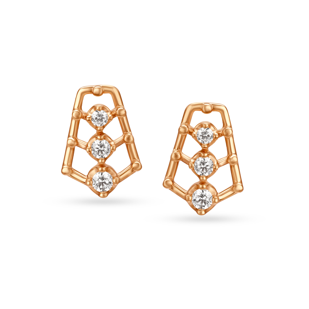 Modern Small Stud Earrings