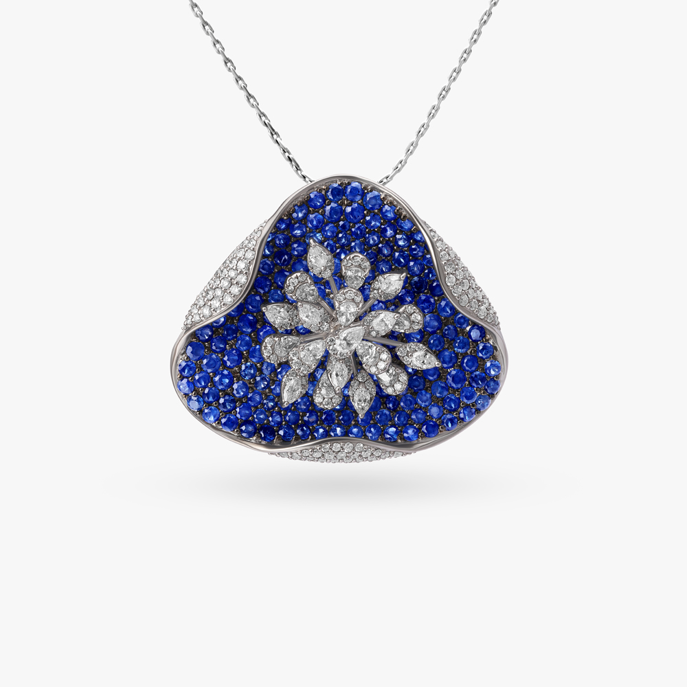 Tanishq sapphire pendant store