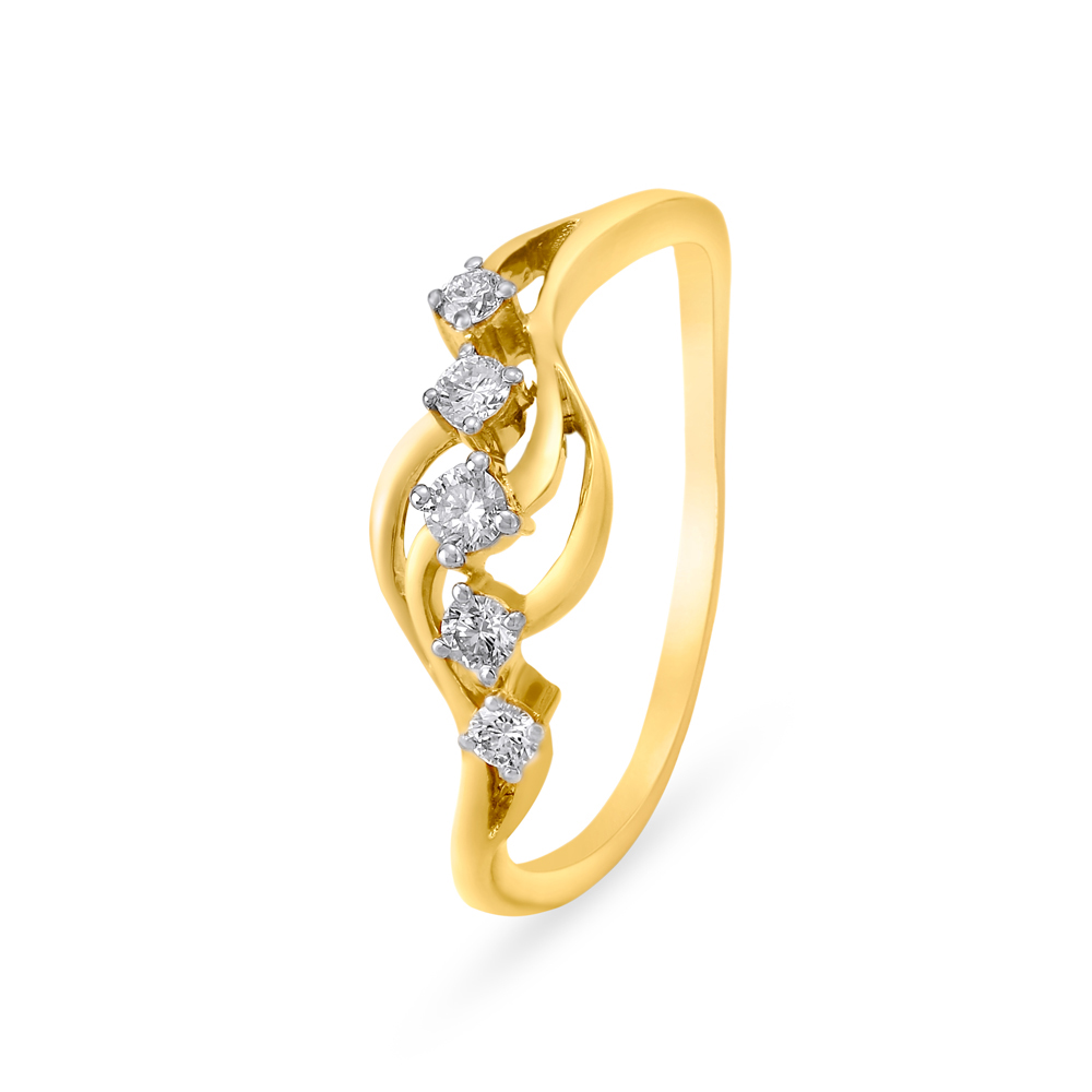 Charming Dainty Diamond Ring