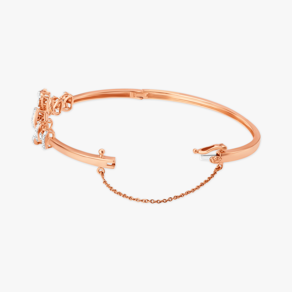 Fleur Charm Diamond Bangle