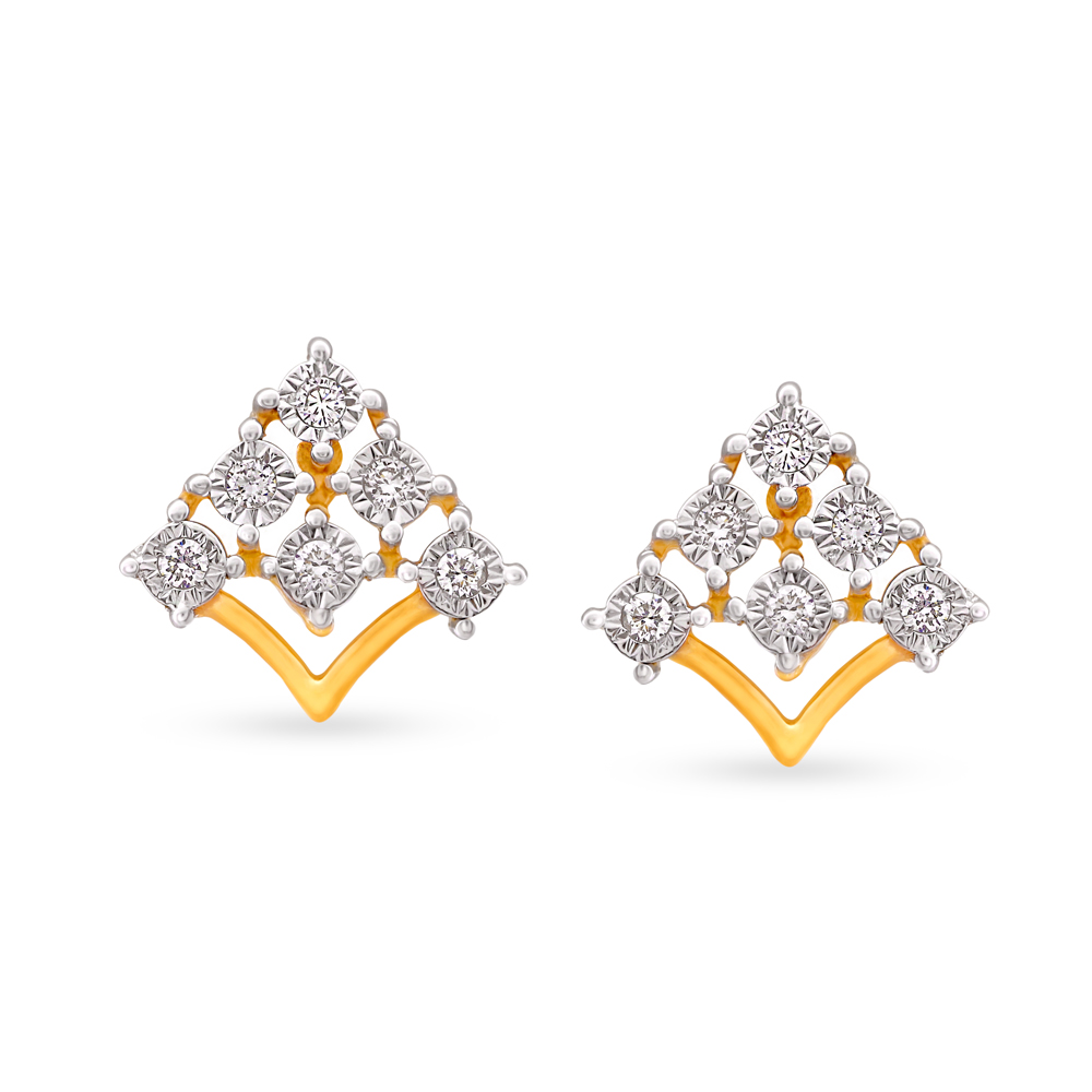 Fancy Diamond Stud Earrings