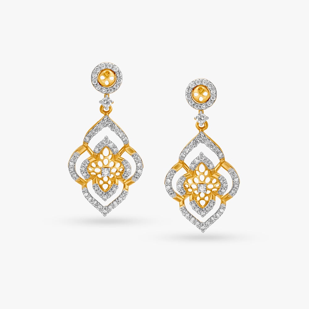 Stunning Diamond Drop Earrings