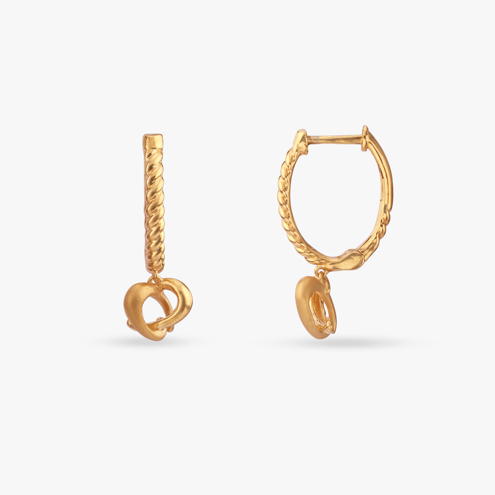Trendy Gold Hoop Earrings