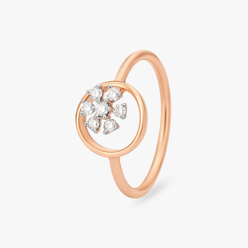 Blooming Brilliance Diamond Flower Finger Ring