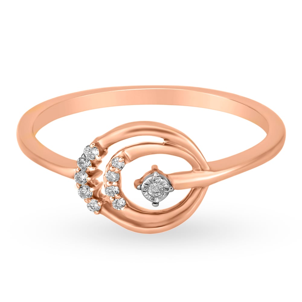 Charming Radial Diamond Ring