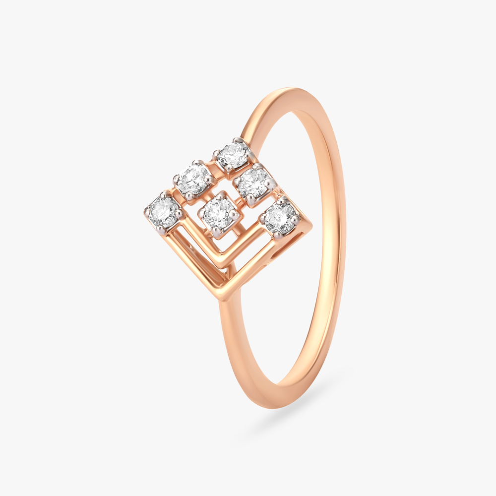 Ravishing Rhombus Diamond Statement Finger Ring