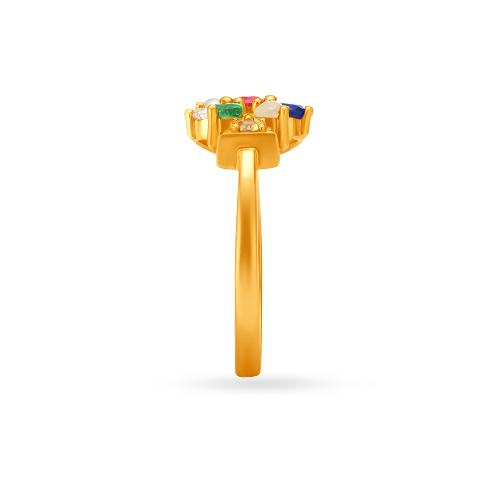 Dainty Navaratnam Finger Ring