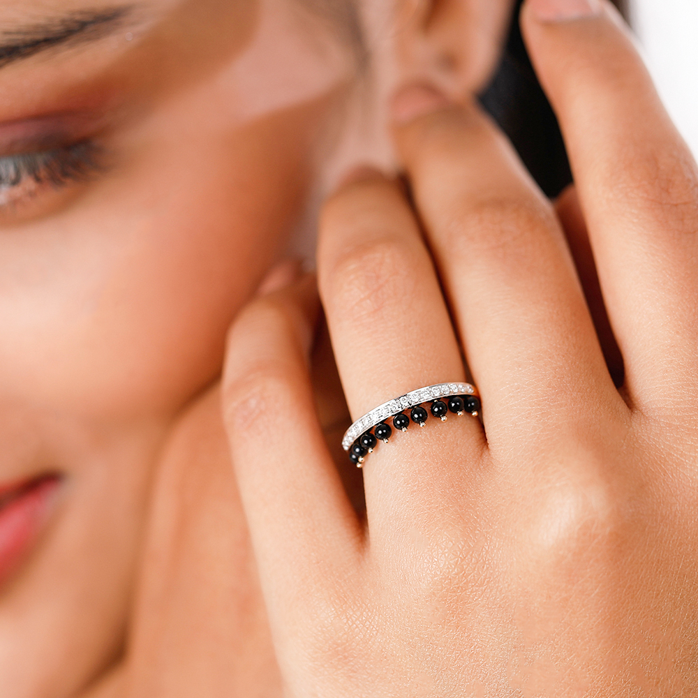 14 KT Regal Diamond Mangalsutra Ring