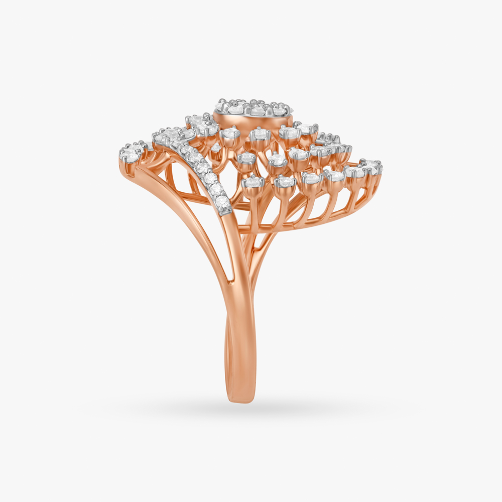 Subtle Elaborate Diamond Ring