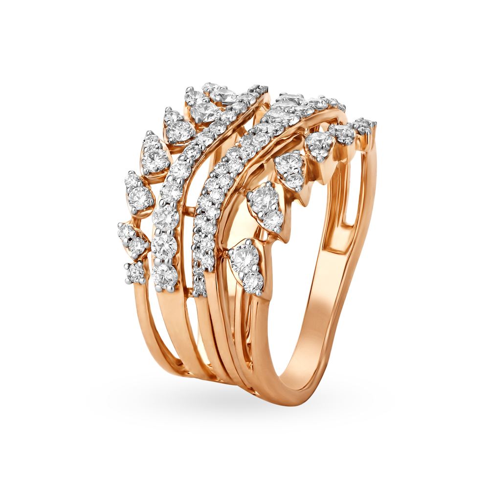 Creatively Designed Diamond Finger Ring