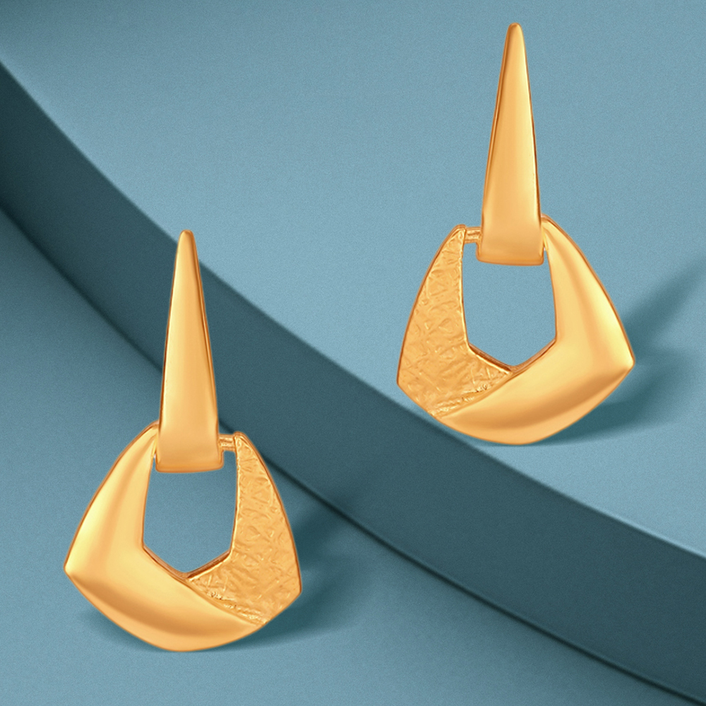 Geometric Gold Hoop Earrings