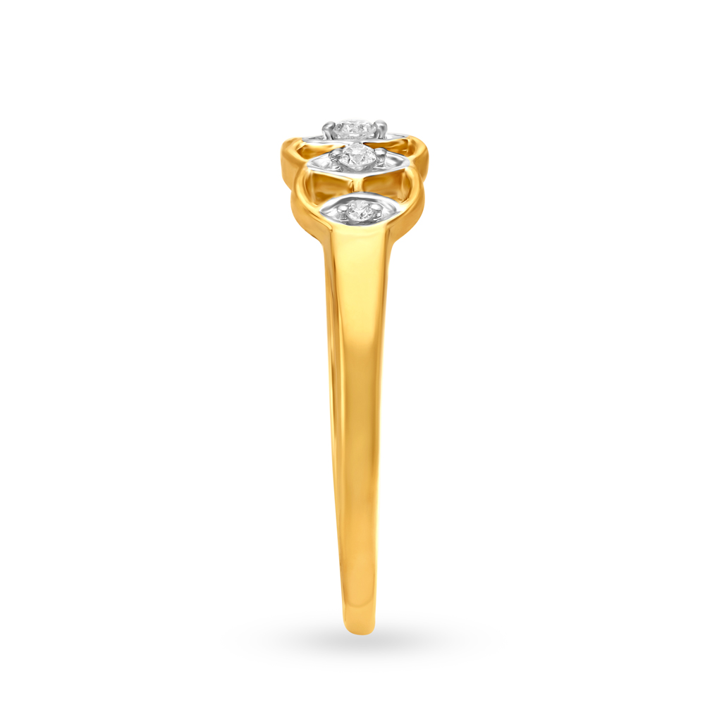 Intricate Loop Diamond Finger Ring