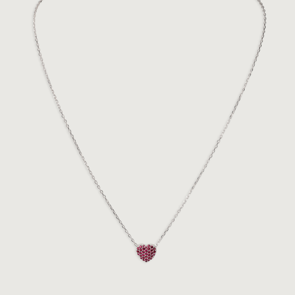 Pretty Pink Silver Necklace for Women
