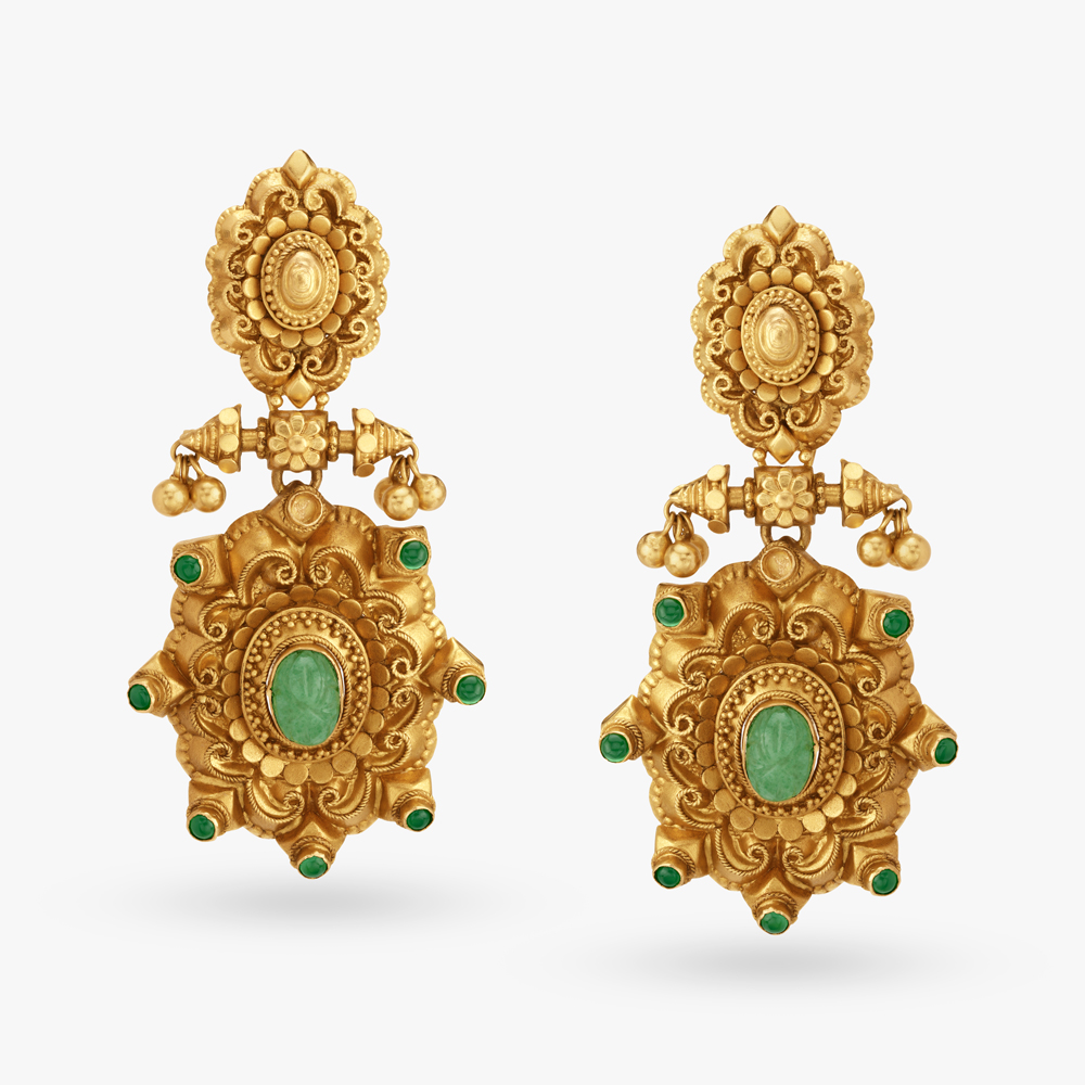 Grandiose Necklace Set with Chitrai Work