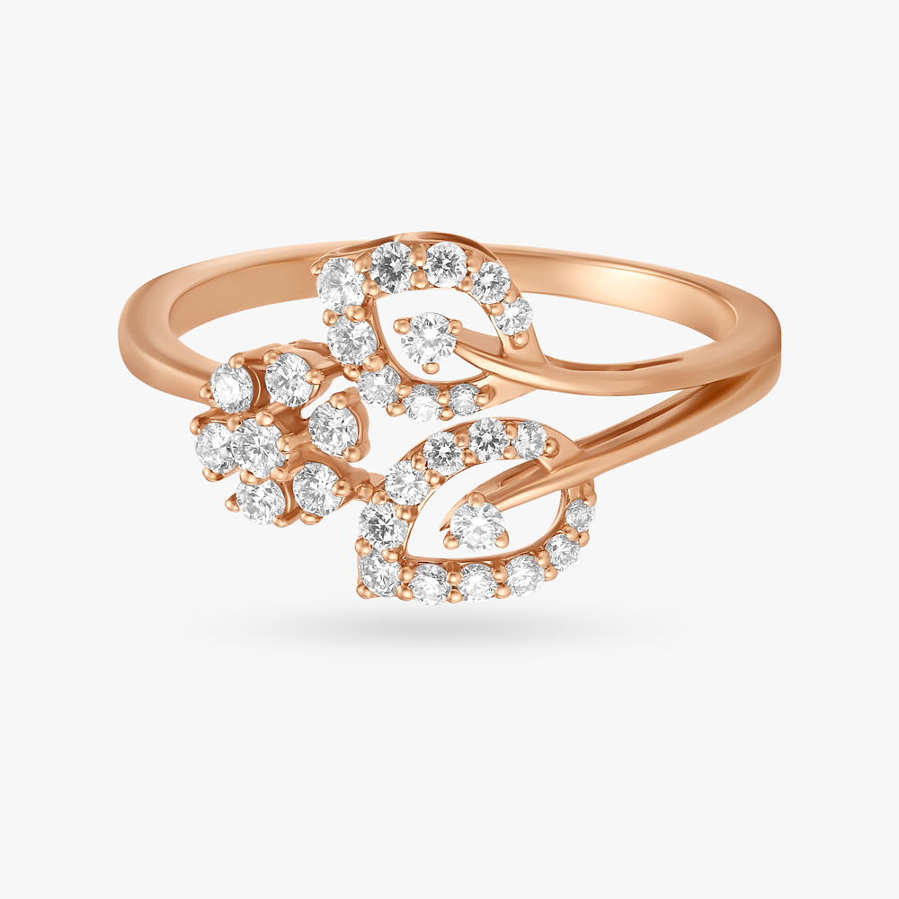 Lush Foliage Diamond Ring