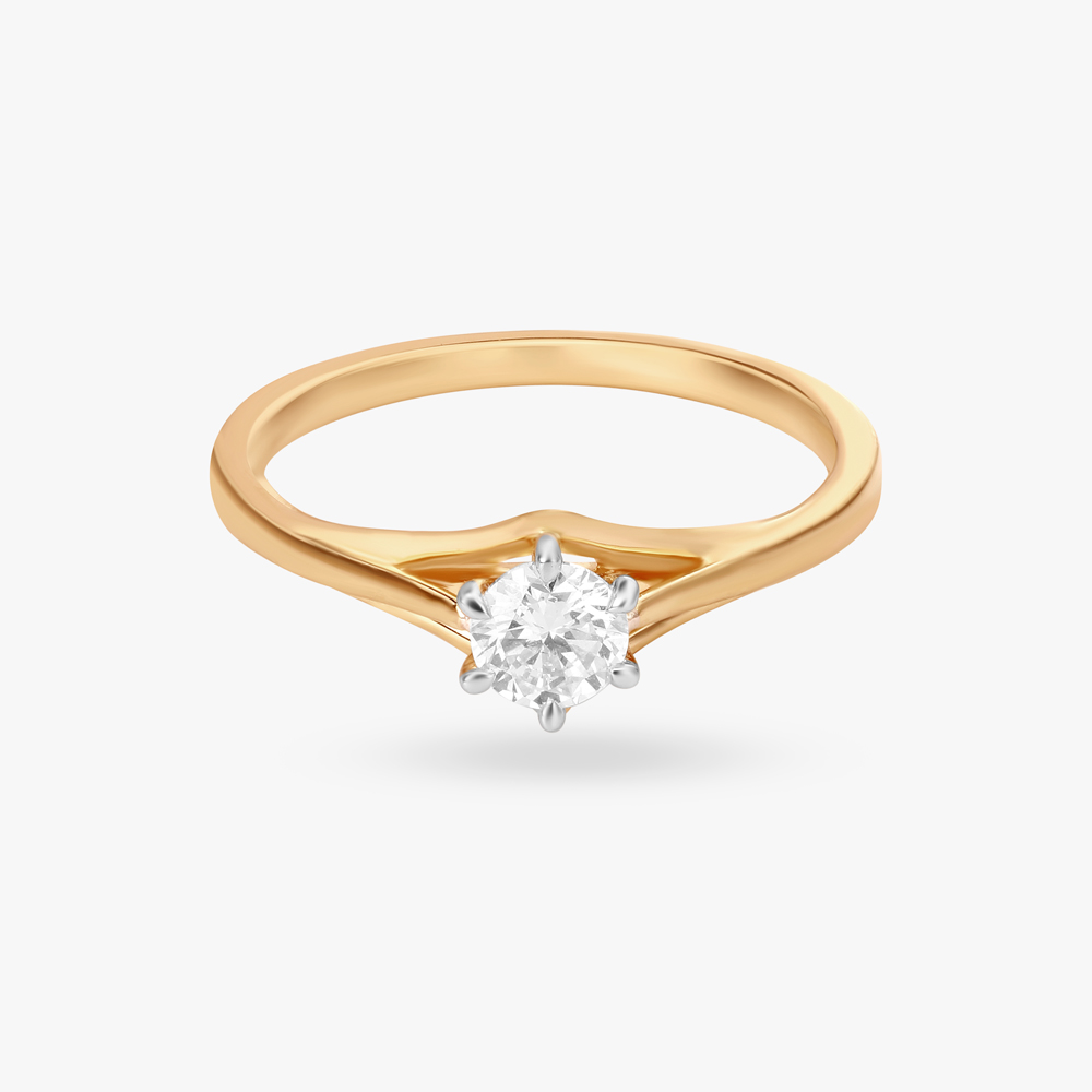 Sparkling Vow Diamond Engagement Finger Ring