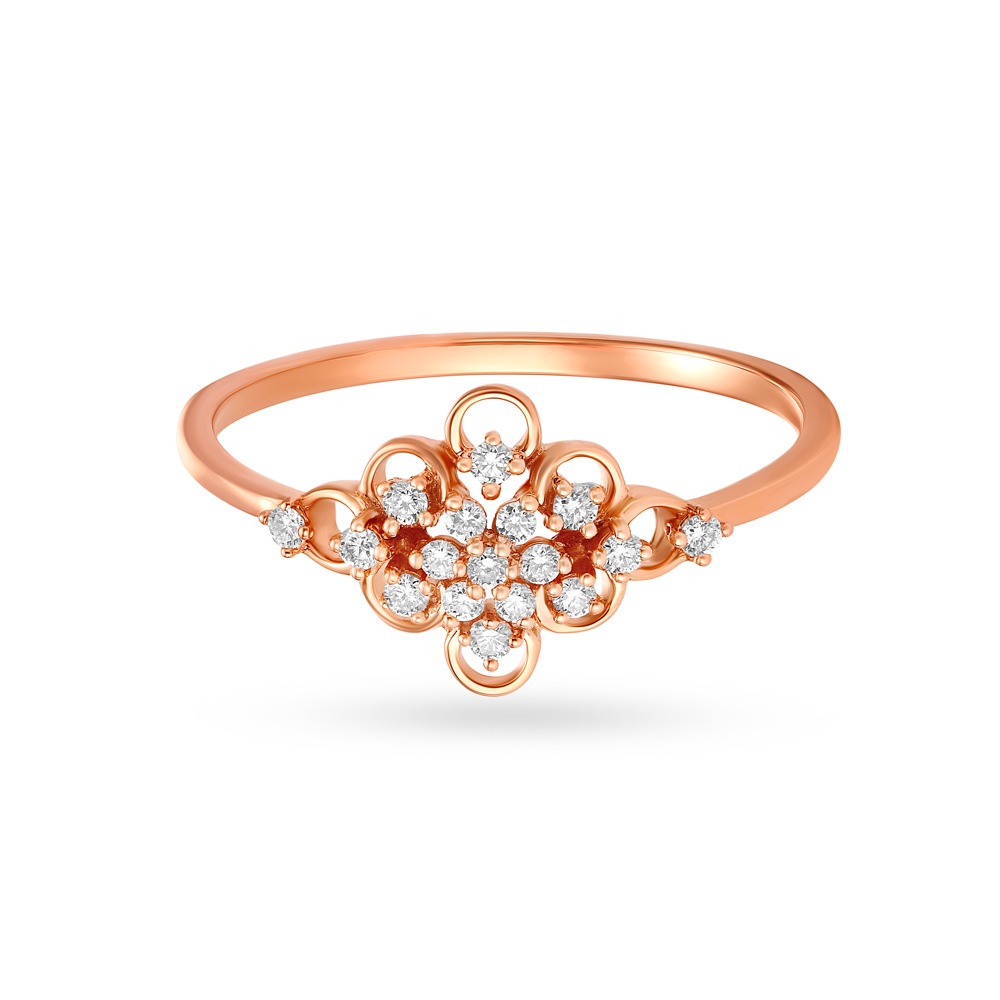 Floral Wonder Diamond Finger Ring