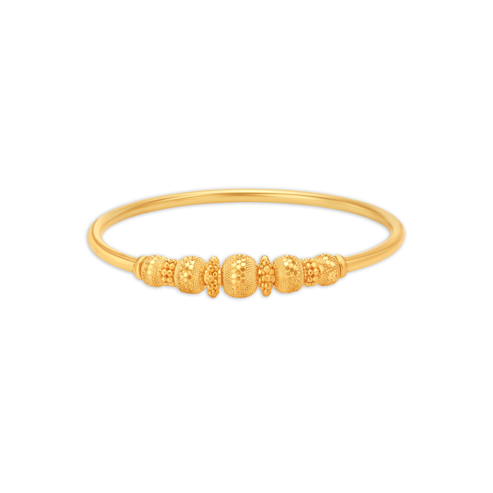 Stunning Gold Round Bangle