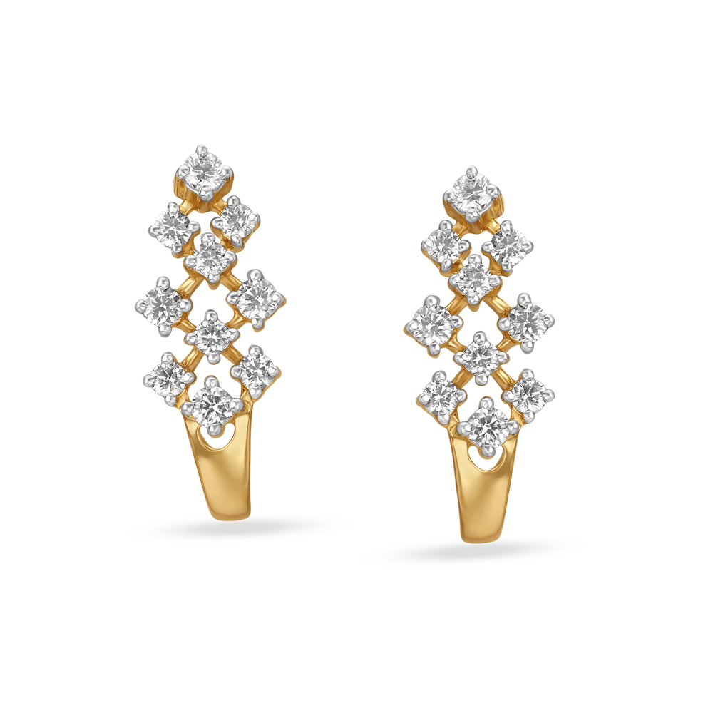 Bali Earrings | Buy Gold And Diamond Bali Earrings Online