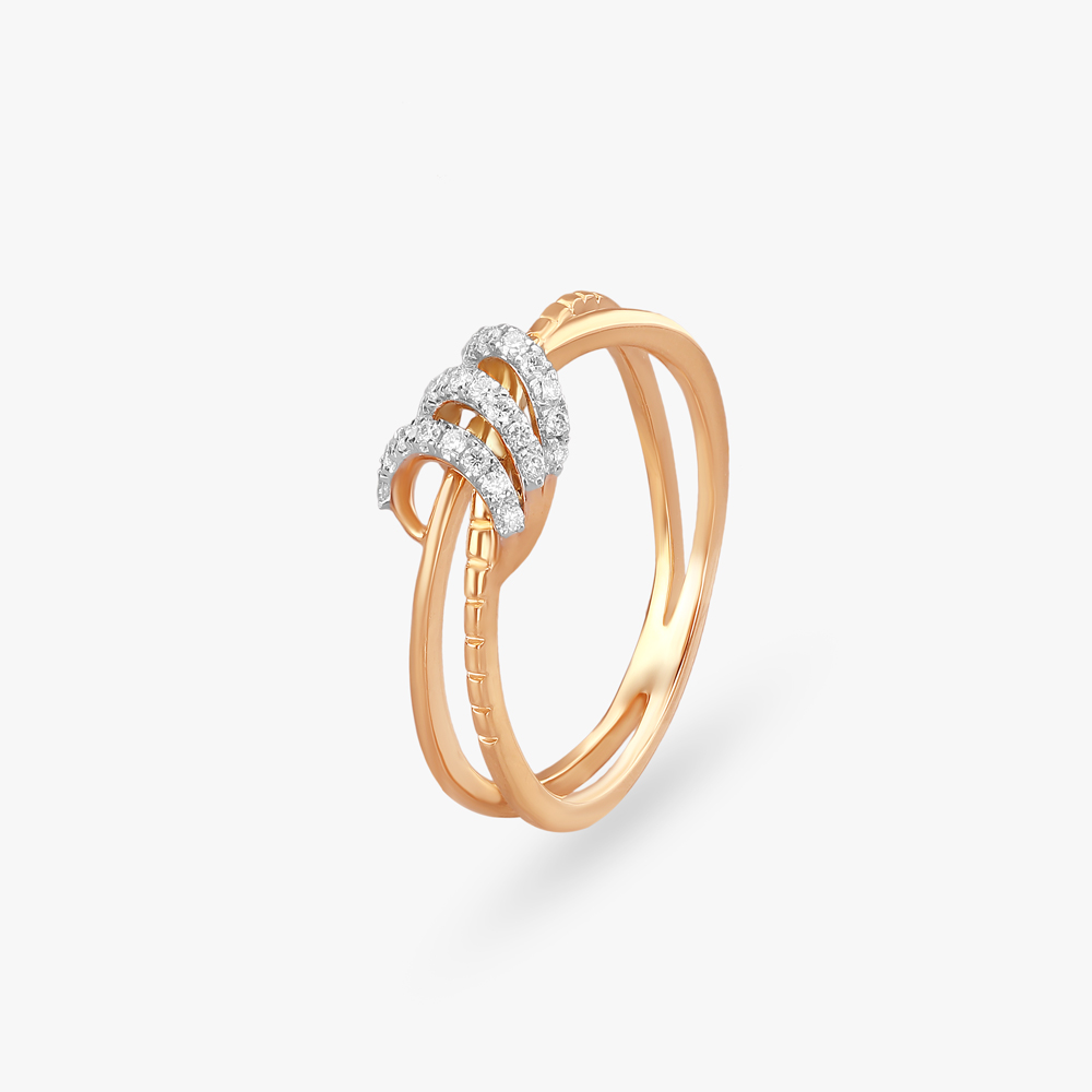 Eternal Spiral Diamond Finger Ring
