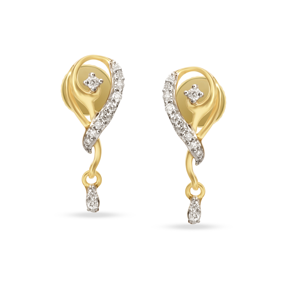 Fancy Diamond Stud Earrings